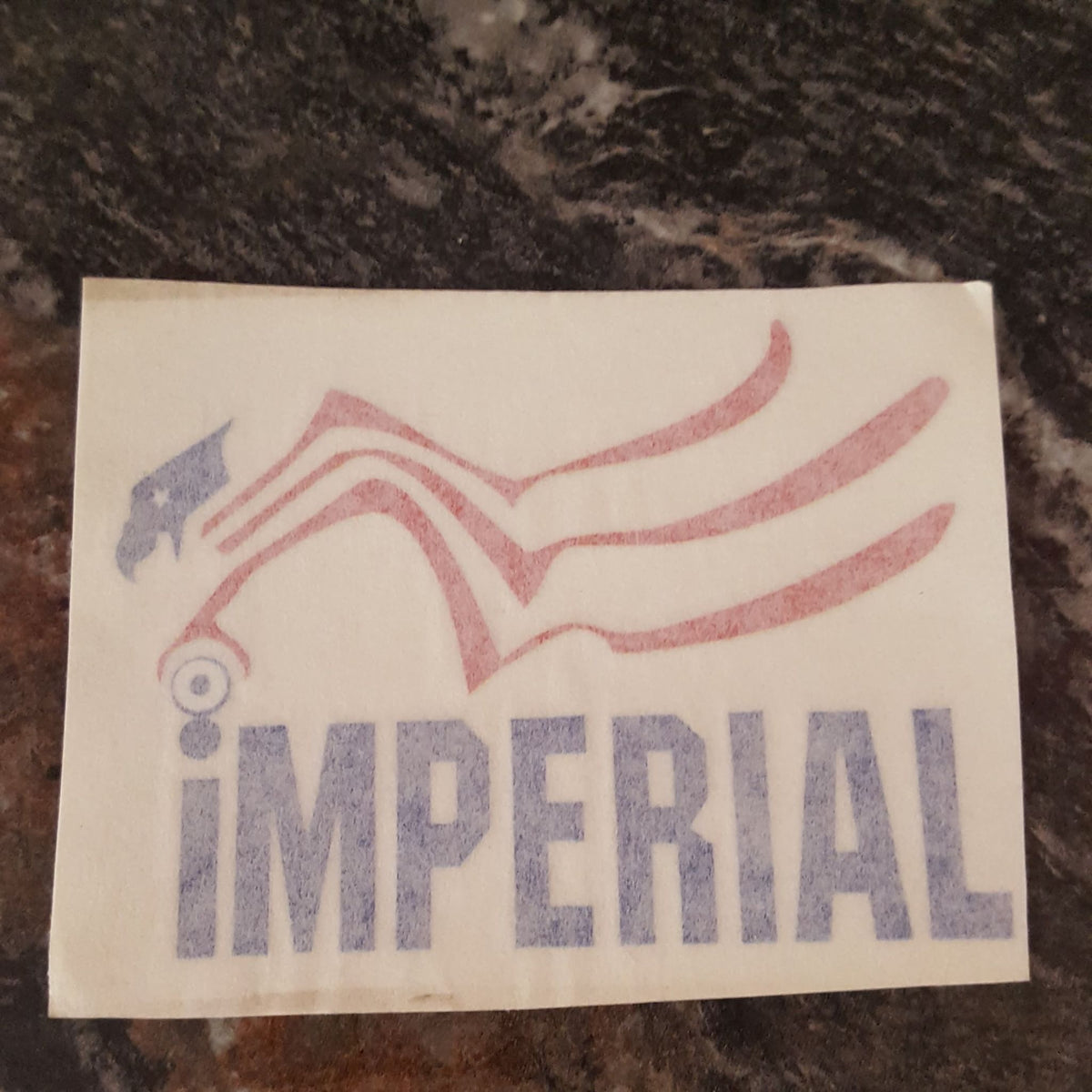 Limited 3 Inch Red White and Blue Imperial Logo Sticker – Imperial ...